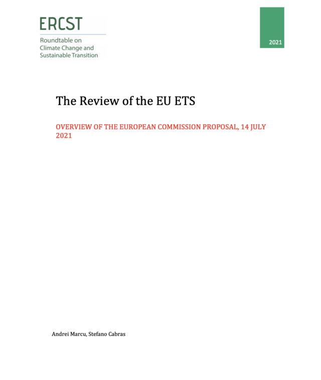 The Review of the EU ETS – Overview of the EU Commission Proposal, 14 ...