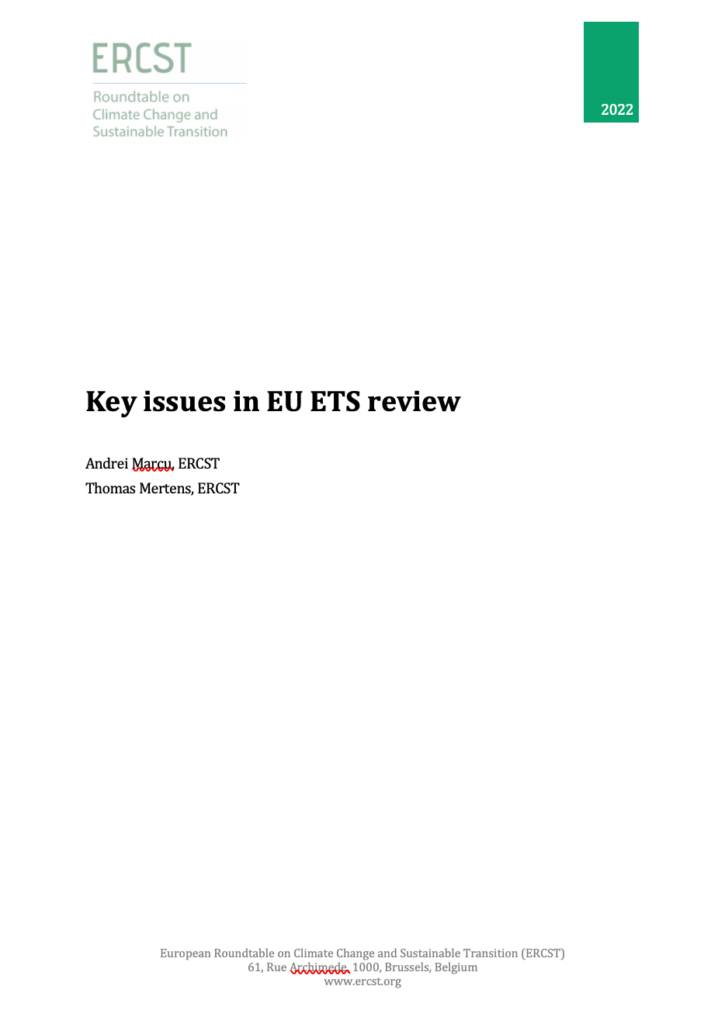 Key issues in the EU ETS revision – ERCST