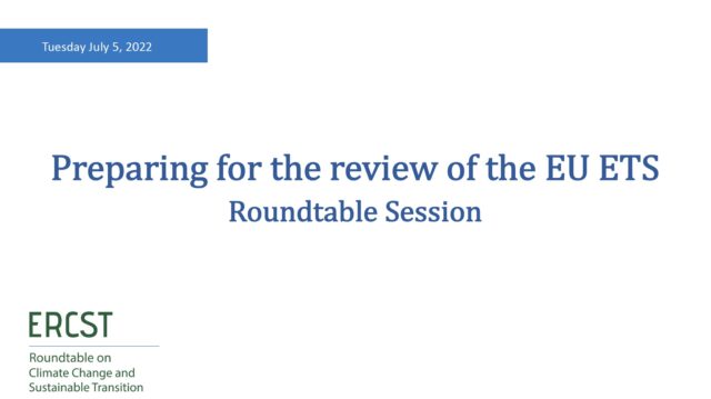 EU ETS going into Trilogues – Commission, Parliament, and Council ...