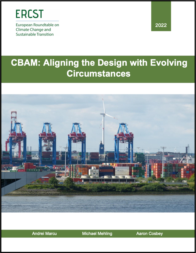 CBAM Report: Aligning the Design with Evolving Circumstances – ERCST