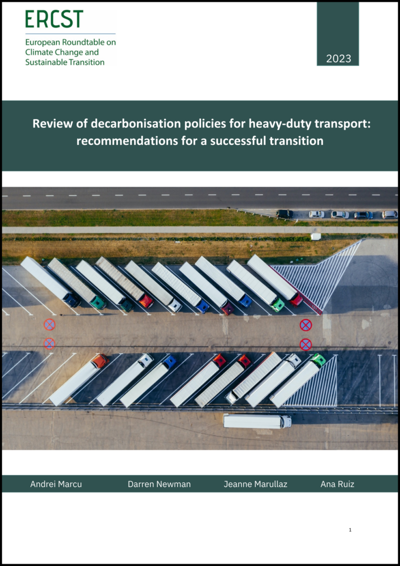 Review of decarbonisation policies for heavy-duty transport ...