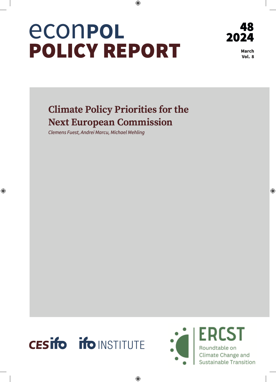 Climate Policy Priorities for the Next European Commission – ERCST